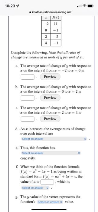 Solved A imathas.rationalreasoning.net Complete the | Chegg.com