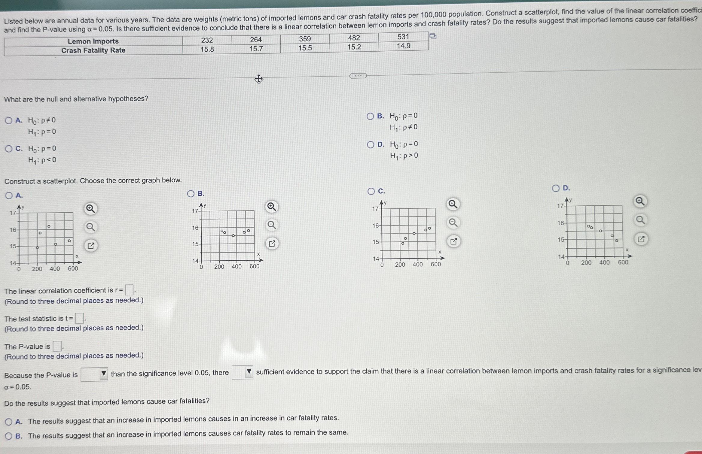 Solved \table[[Lemon Imports,232,264,359,482,531],[Crash | Chegg.com