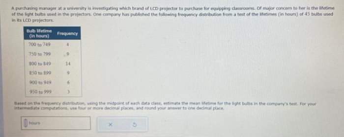 Solved A purchasing manager at a university is investigating | Chegg.com