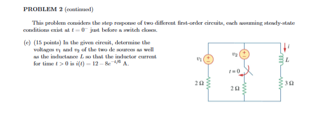 Solved PROBLEM 2 (continued)This problem considers the step | Chegg.com