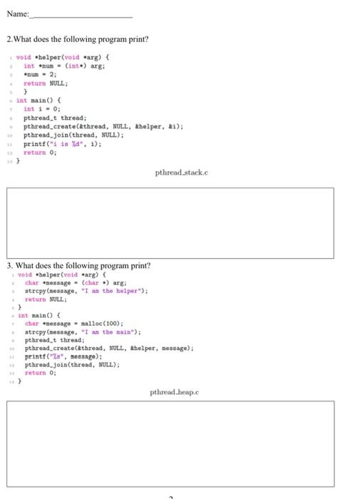 Solved 1. Consider the following C program When you run the | Chegg.com
