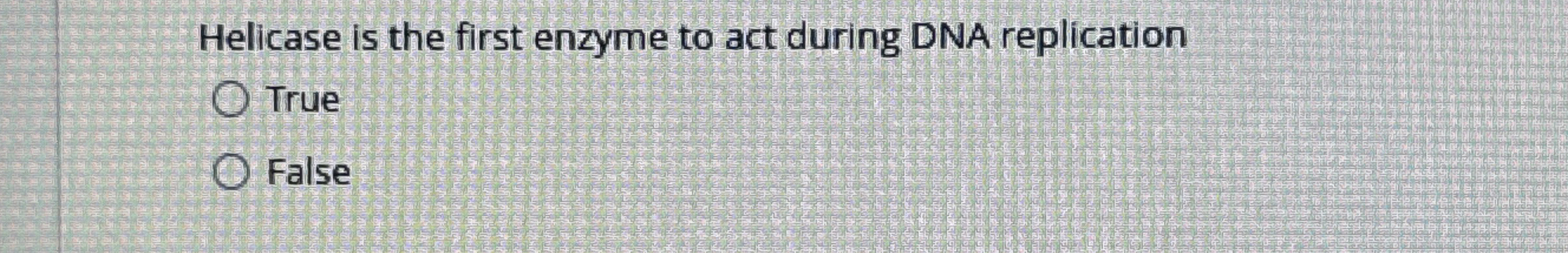 Solved Helicase is the first enzyme to act during DNA | Chegg.com