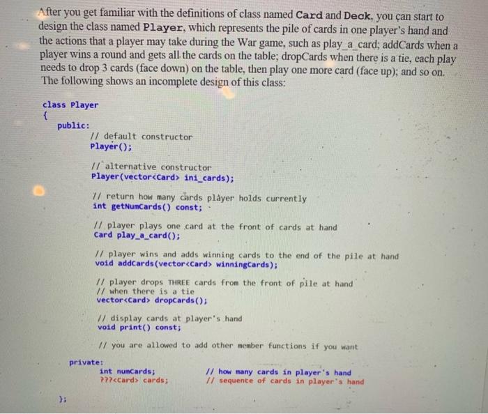 After you get familiar with the definitions of class | Chegg.com