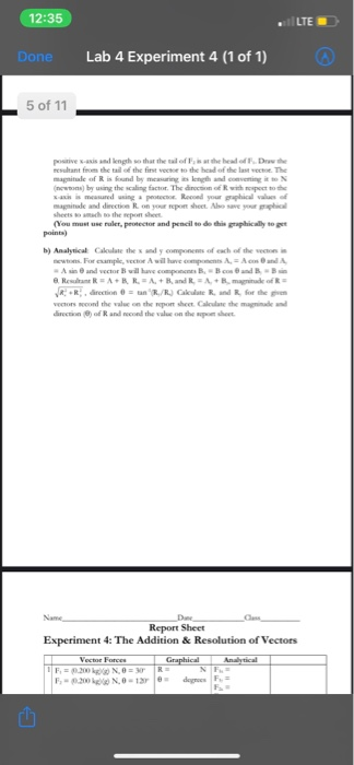 12:35 LTE Done Lab 4 Experiment 4 (1 of 1) Experiment | Chegg.com
