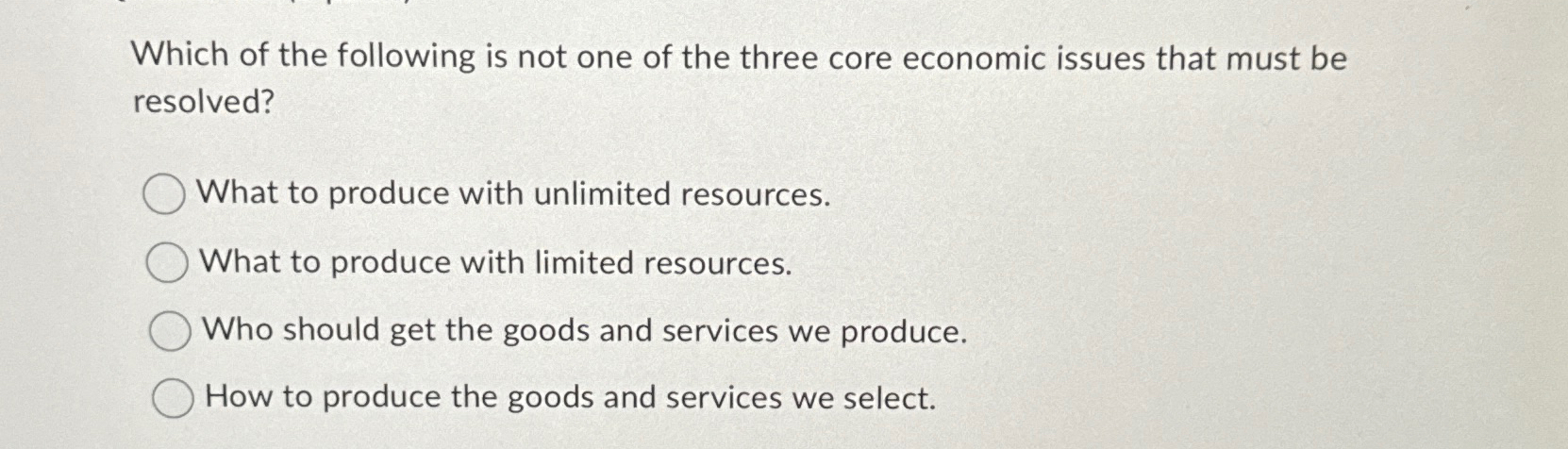 Solved Which of the following is not one of the three core | Chegg.com