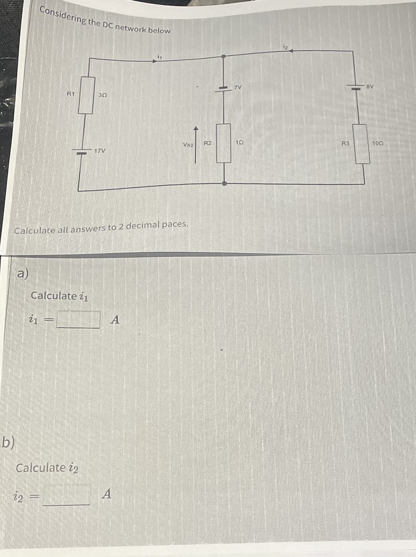 Solved Considering the DC network belowCalculate all answers | Chegg.com