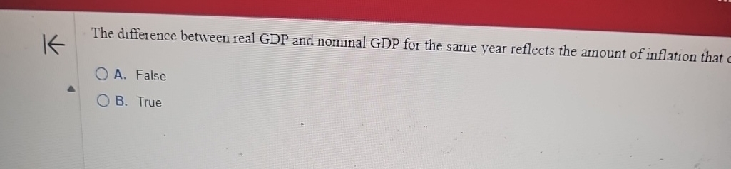 Solved The Difference Between Real Gdp And Nominal Gdp For 4409