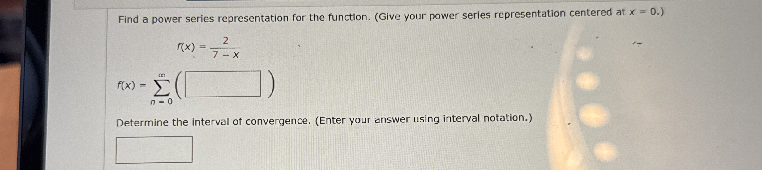 Solved Find a power series representation for the function. | Chegg.com