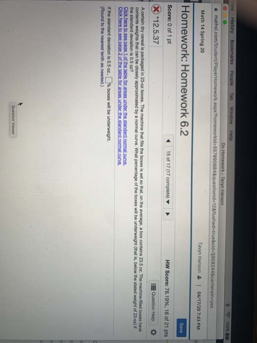 Solved View 100% 132 History Bookmarks People Tab Window | Chegg.com
