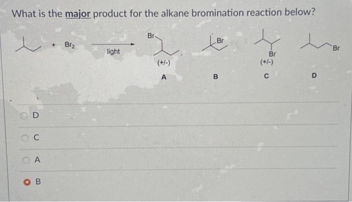 Solved Which product is formed in the radical | Chegg.com