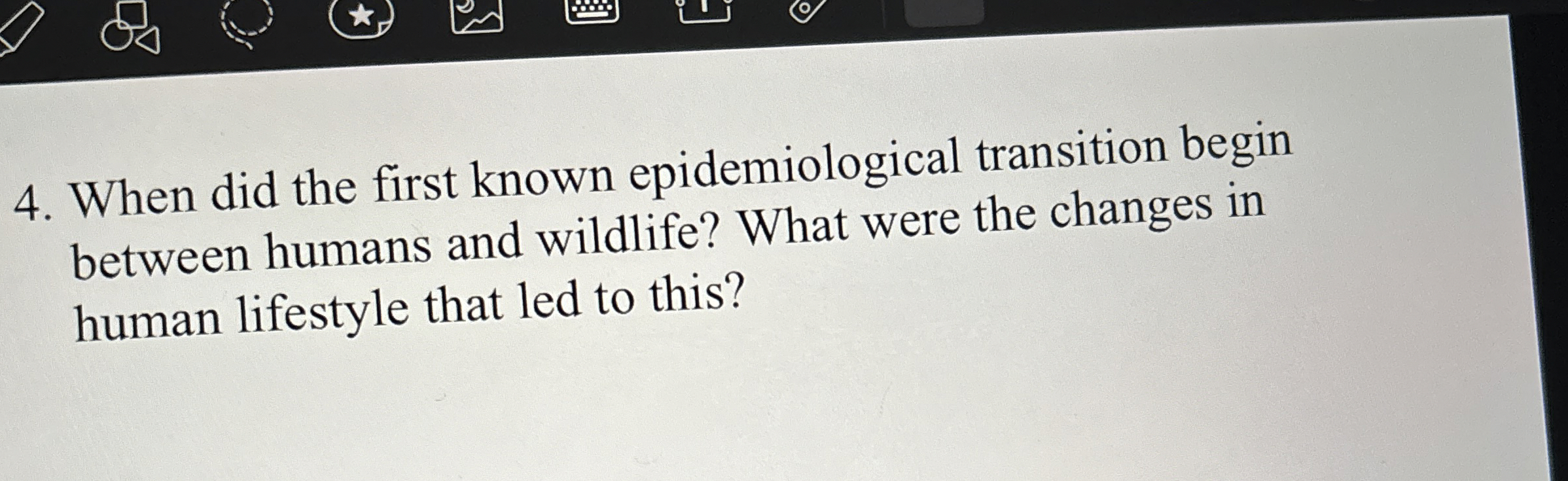 Solved When did the first known epidemiological transition | Chegg.com