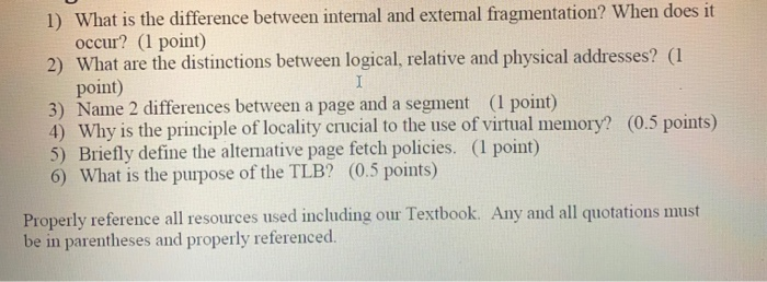 Solved I 1) What is the difference between internal and | Chegg.com