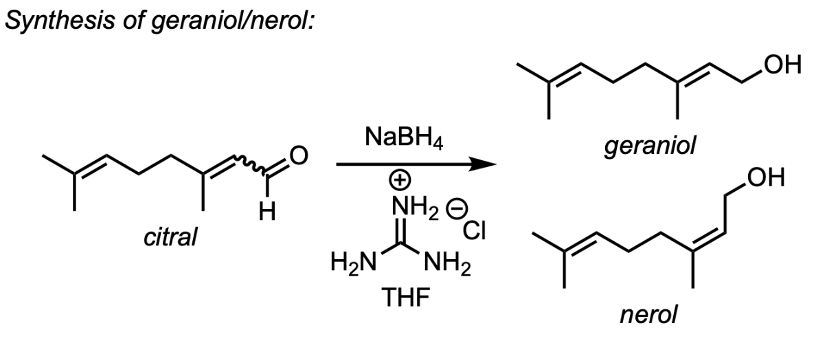 Draw the full mechanism for the synthesis of geraniol | Chegg.com