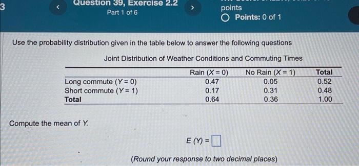 Use the probability distribution given in the table | Chegg.com