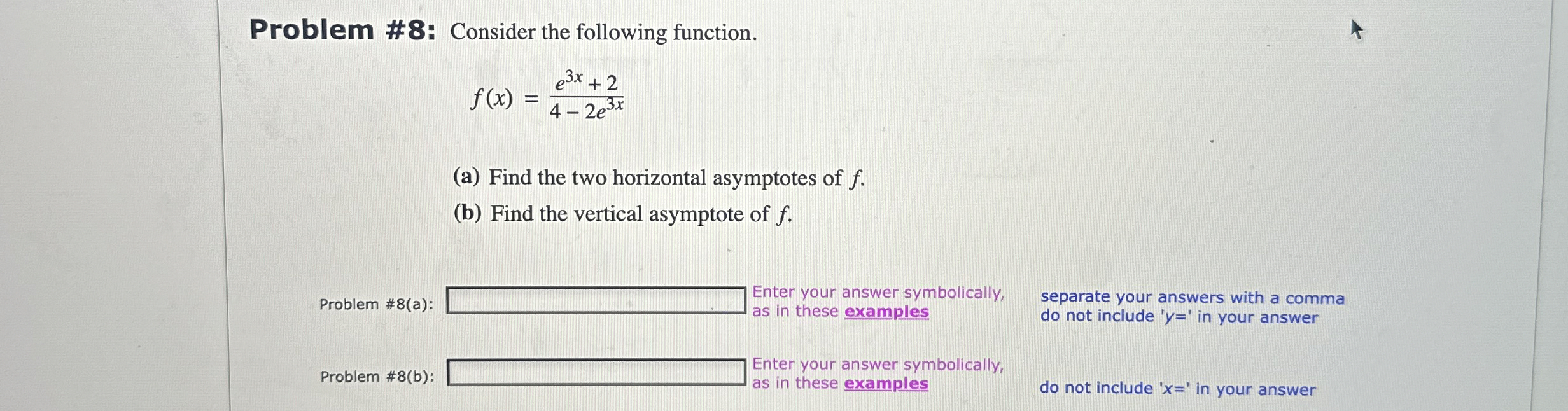 Solved Problem #8: Consider the following | Chegg.com