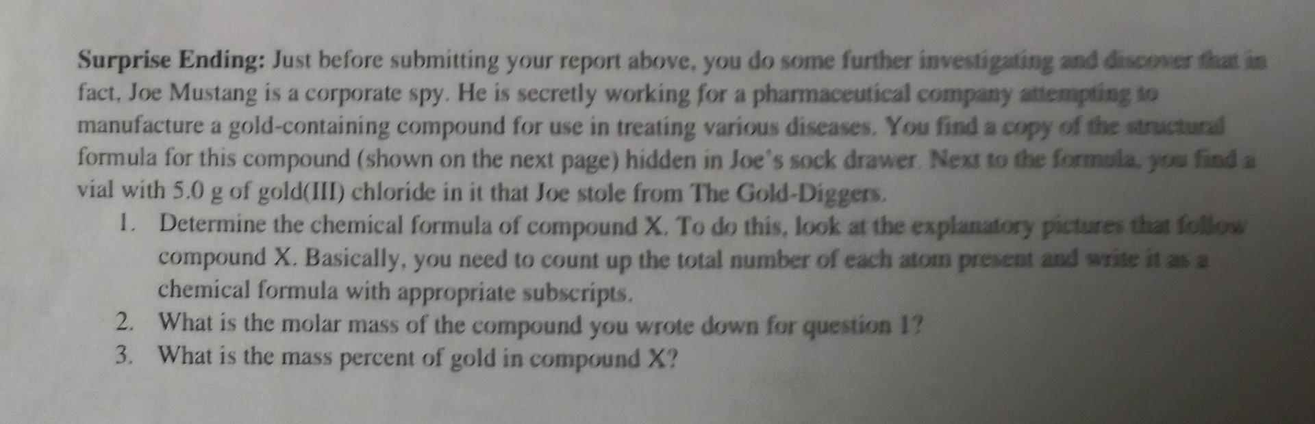Joe: I mix the sodium hydroxide with the gold(III) | Chegg.com