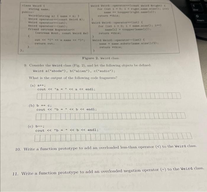 Solved Figure 2. Weird class. 9. Consider the Weird class | Chegg.com