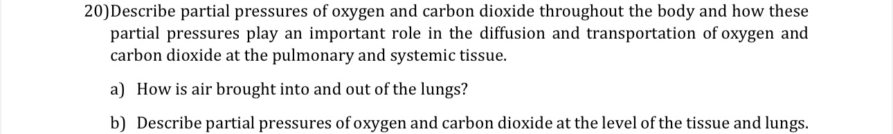 Solved a)Describe partial pressures of oxygen and carbon | Chegg.com