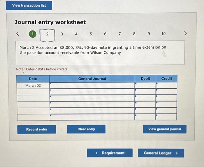 Solved Journal entry worksheet 2 Note: Enter debits before | Chegg.com