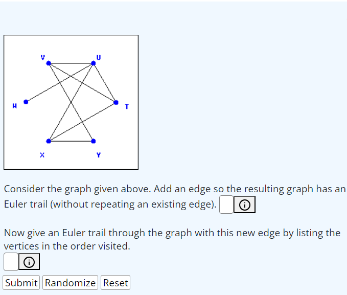Solved Consider the graph given above. Add an edge so the | Chegg.com
