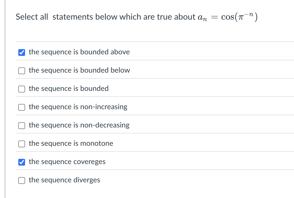 Select all statements below which are true about | Chegg.com