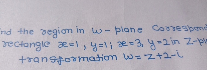 Solved ind the region in ω-plane Correspond rectangle | Chegg.com