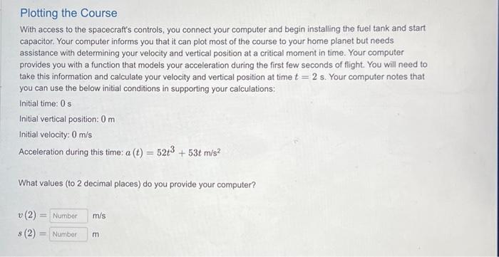Solved With access to the spacecraft's controls, you connect | Chegg.com