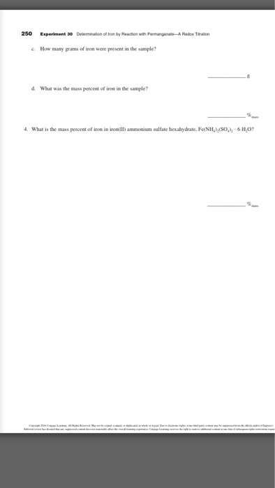 Solved Name Section Experiment 30 Advance Study Assignment: | Chegg.com