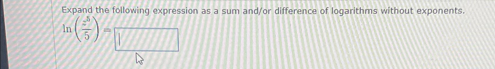 Solved Expand the following expression as a sum and/or | Chegg.com