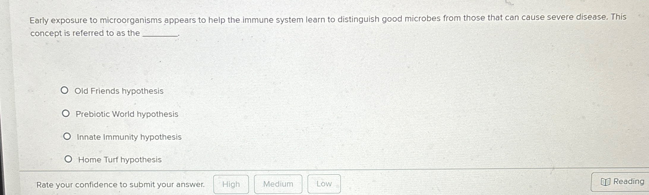 Solved Early exposure to microorganisms appears to help the | Chegg.com