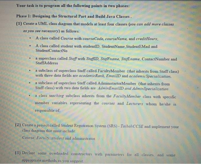 Solved II. PROJECT OBJECTIVES The purpose of this project is | Chegg.com