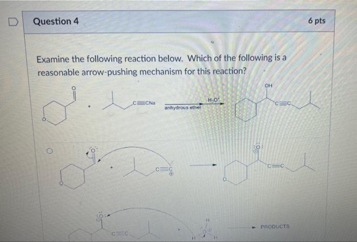 Solved Examine the following reaction below. Which of the | Chegg.com