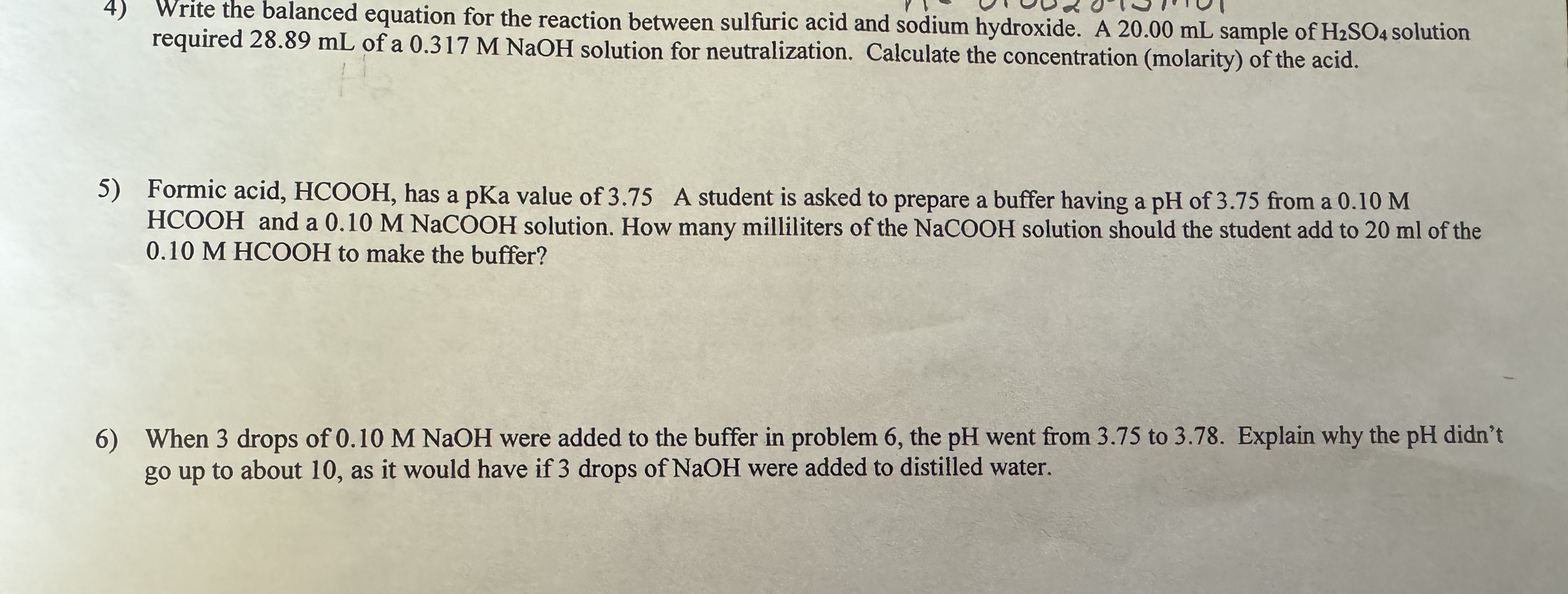 Solved 1.Write the balanced equation for the reaction | Chegg.com