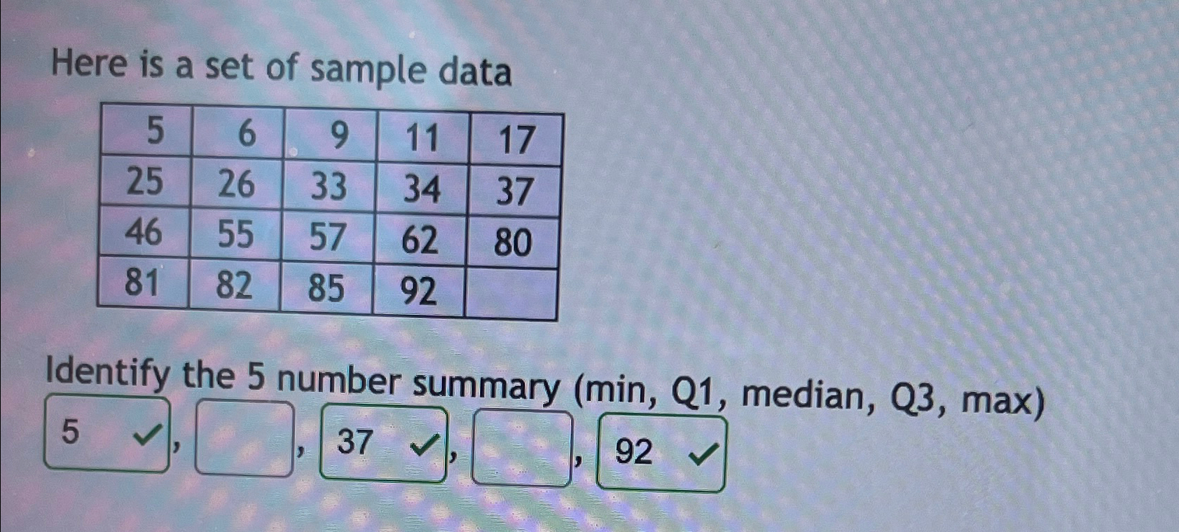 Solved Here is a set of sample | Chegg.com