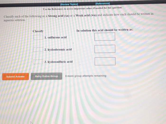 Solved [Review Topics] (References) Use the References to | Chegg.com