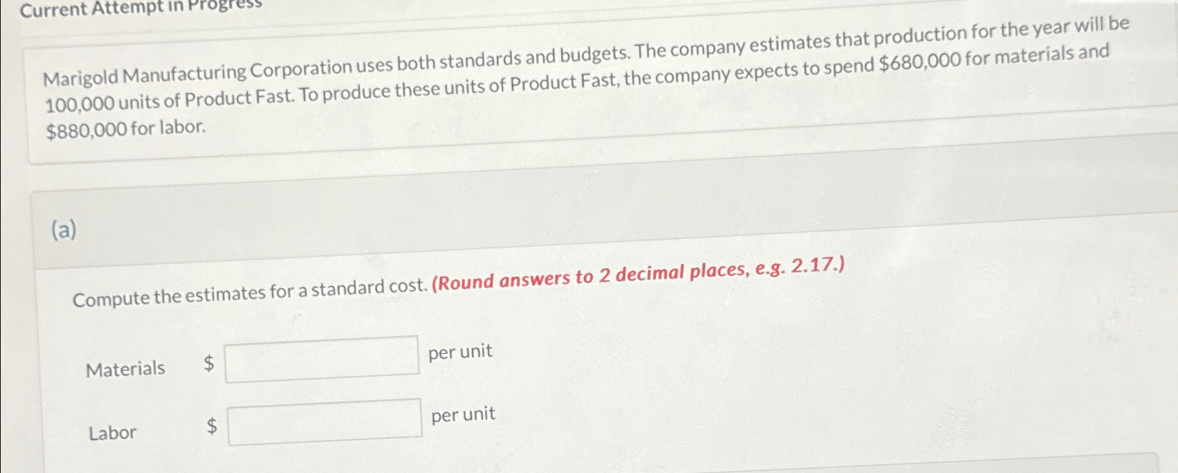 Solved Marigold Manufacturing Corporation uses both | Chegg.com