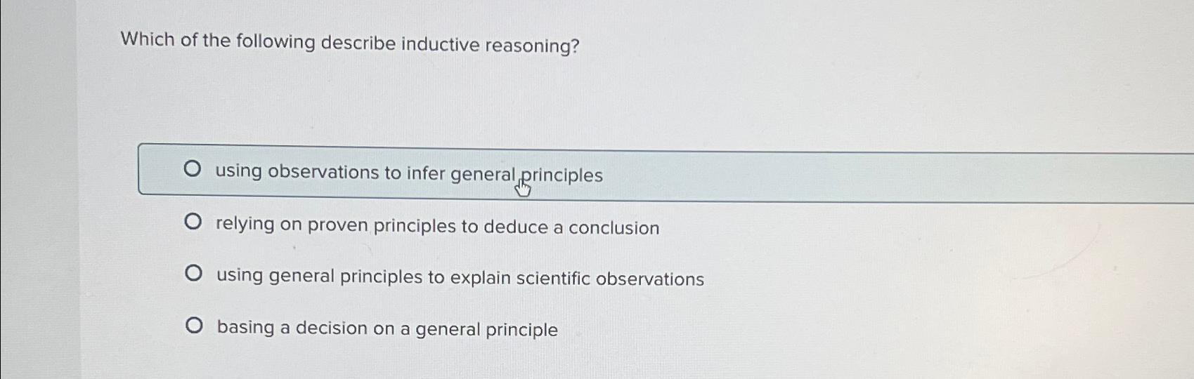 Solved Which of the following describe inductive | Chegg.com