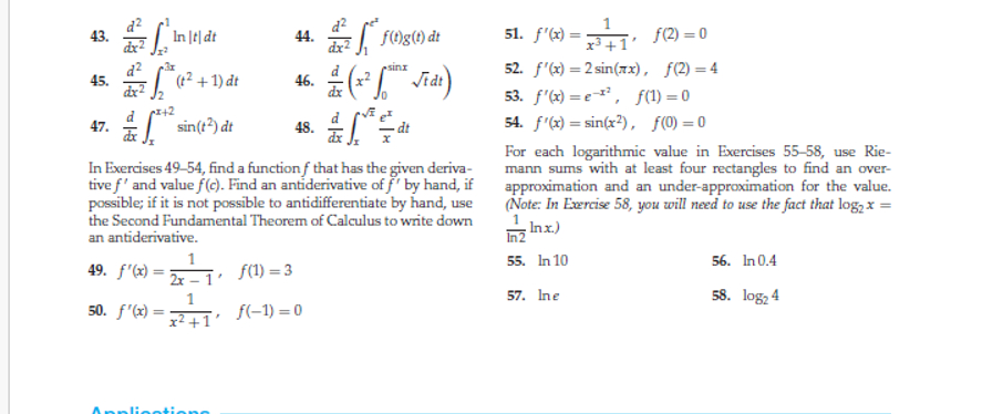 Solved Use the Second Fundamental Theorem of Calculus, if | Chegg.com