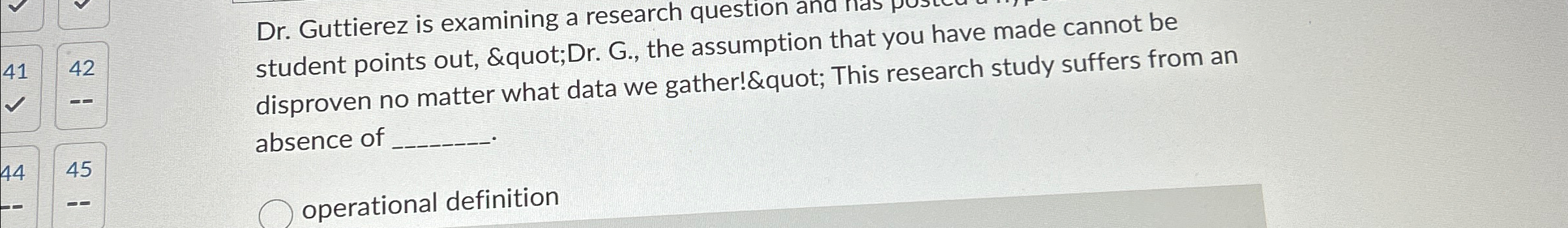 Solved Dr. Guttierez is examining a research question and | Chegg.com Solved Dr. Guttierez is examining a research question and | Chegg.com