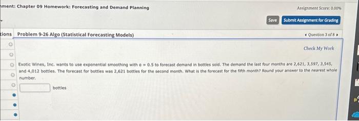 Solved hment: Chapter 09 Homework: Forecasting and Demand | Chegg.com Solved hment: Chapter 09 Homework: Forecasting and Demand | Chegg.com