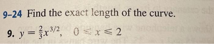 Solved 8.1 Exercises 1. Use the arc length formula (3) to | Chegg.com