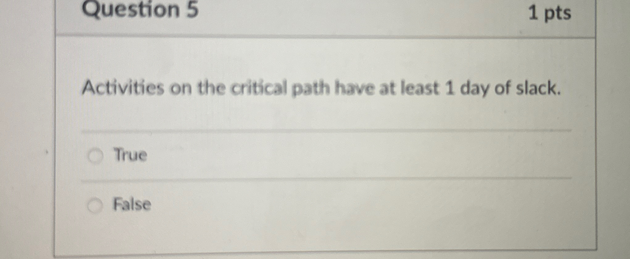 Solved Question 51 ﻿ptsActivities on the critical path have | Chegg.com
