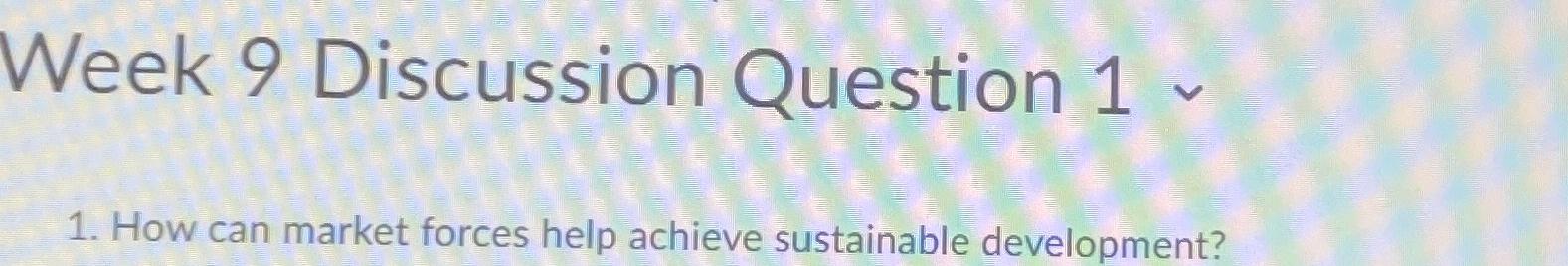 Solved Week 9 ﻿Discussion Question 1 | Chegg.com