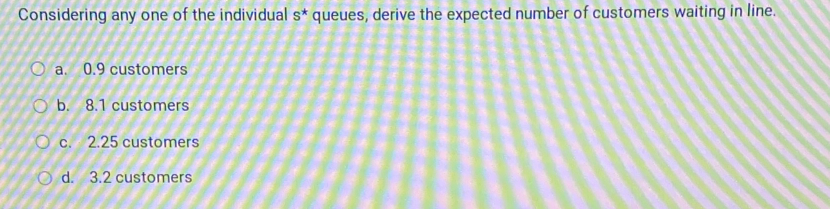 Solved Considering any one of the individual s*** ﻿queues, | Chegg.com
