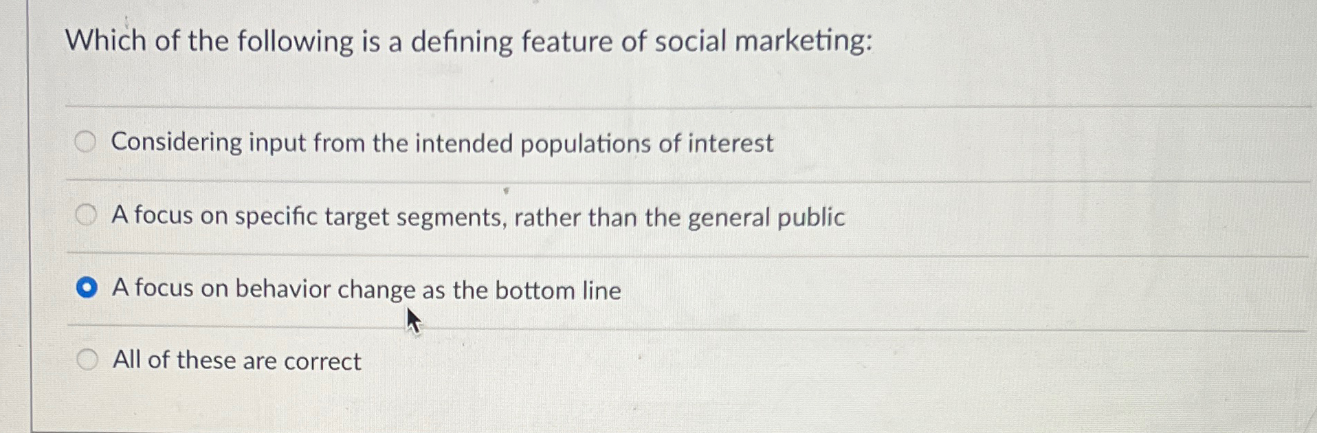 Solved Which of the following is a defining feature of | Chegg.com