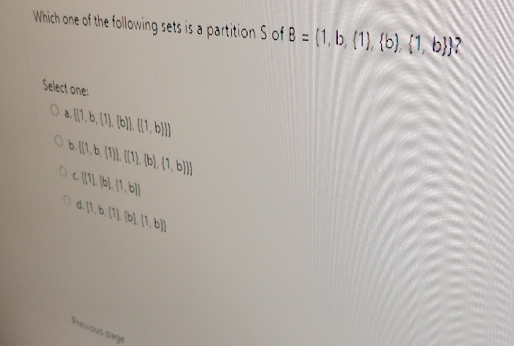 Solved Which one of the following sets is a partition S ﻿of | Chegg.com