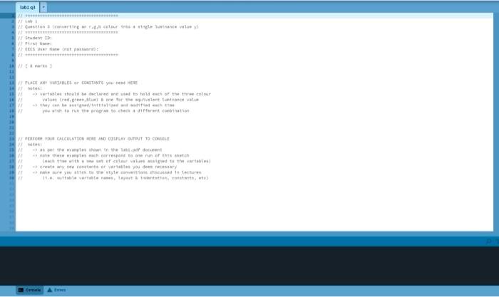 Question 3 (colour to grayscale conversion) Imagine | Chegg.com