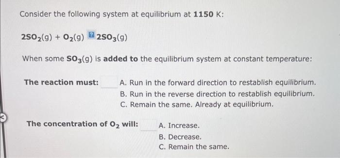 Solved Consider the following equilibrium system at 810K. | Chegg.com
