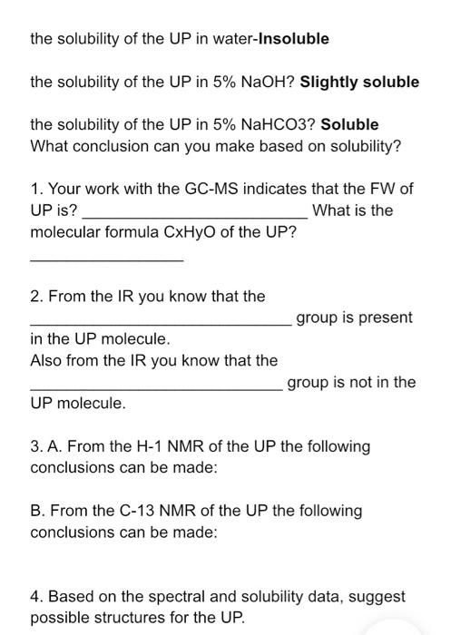 identifying unknown product through multiple | Chegg.com