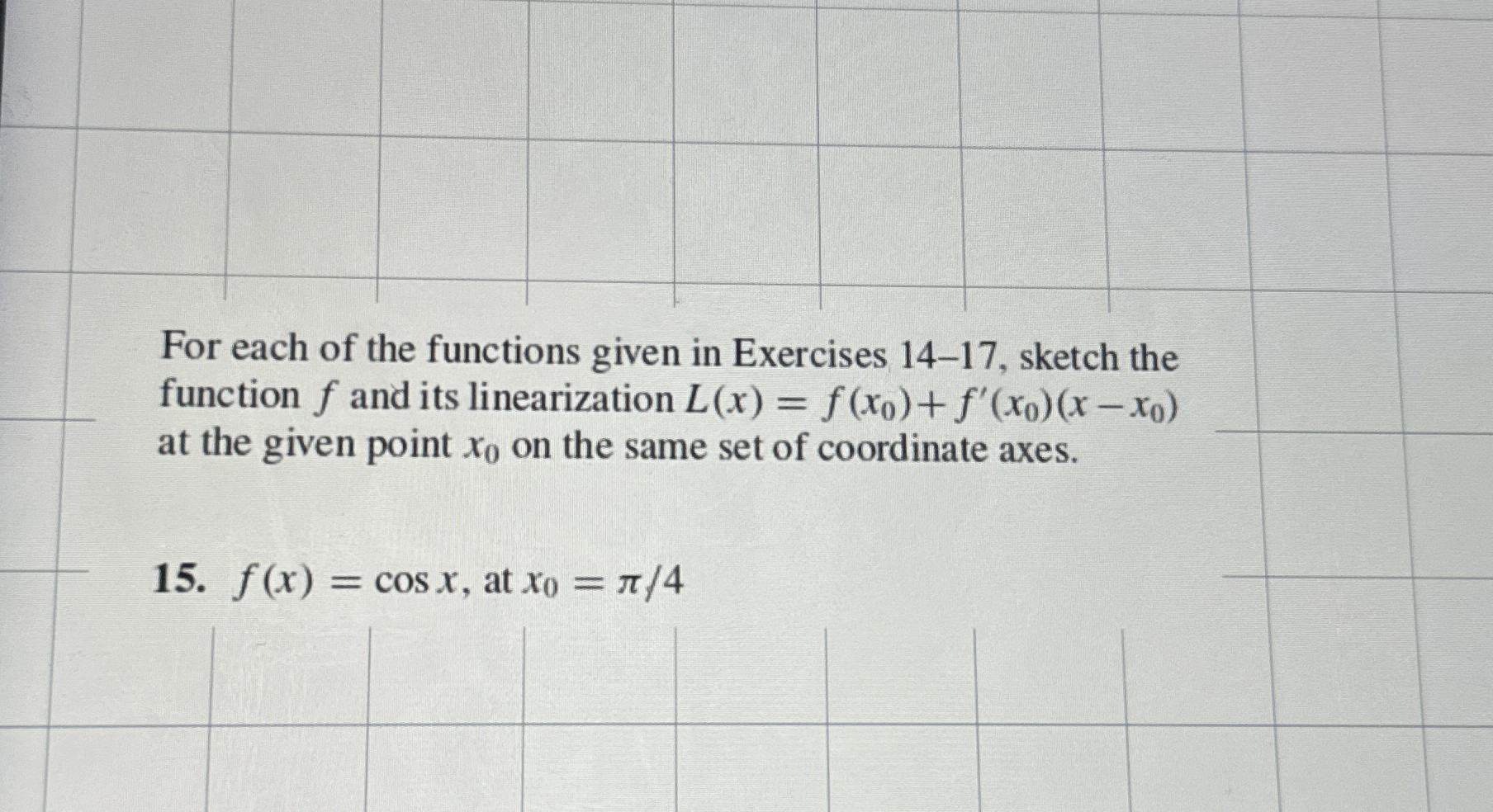 Solved For each of the functions given in Exercises 14-17, | Chegg.com